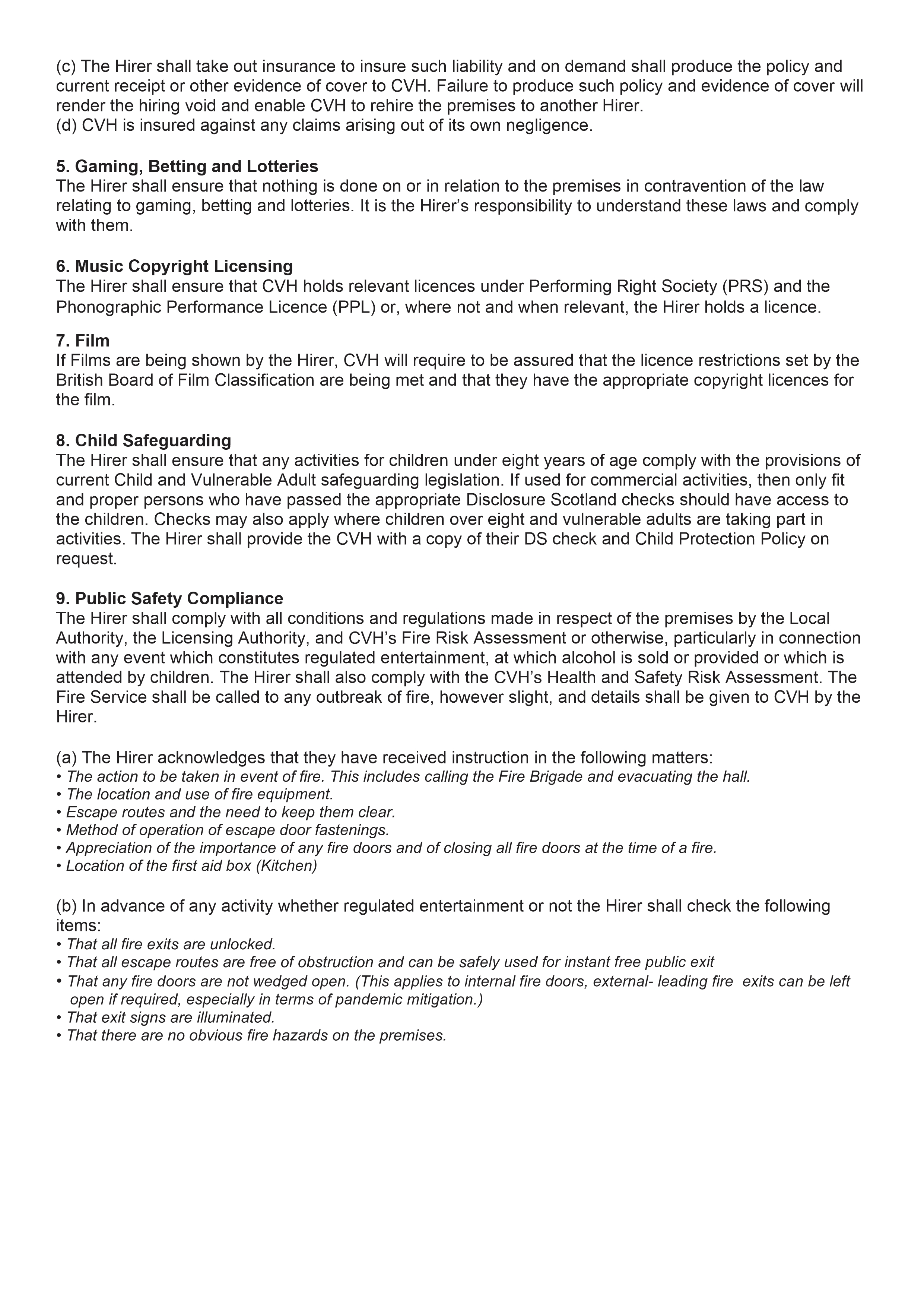 Hiring – Craigrothie Hall